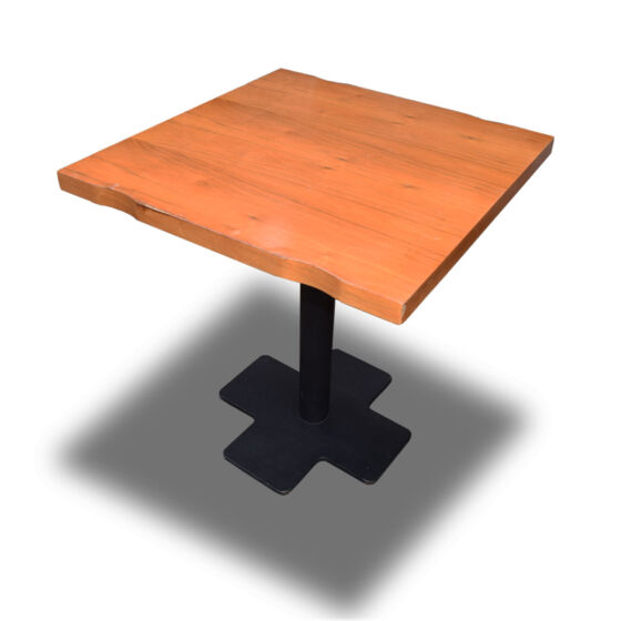 x7 Solid Wood Square Top Tables With Black Base – Red Hot Chilli ...