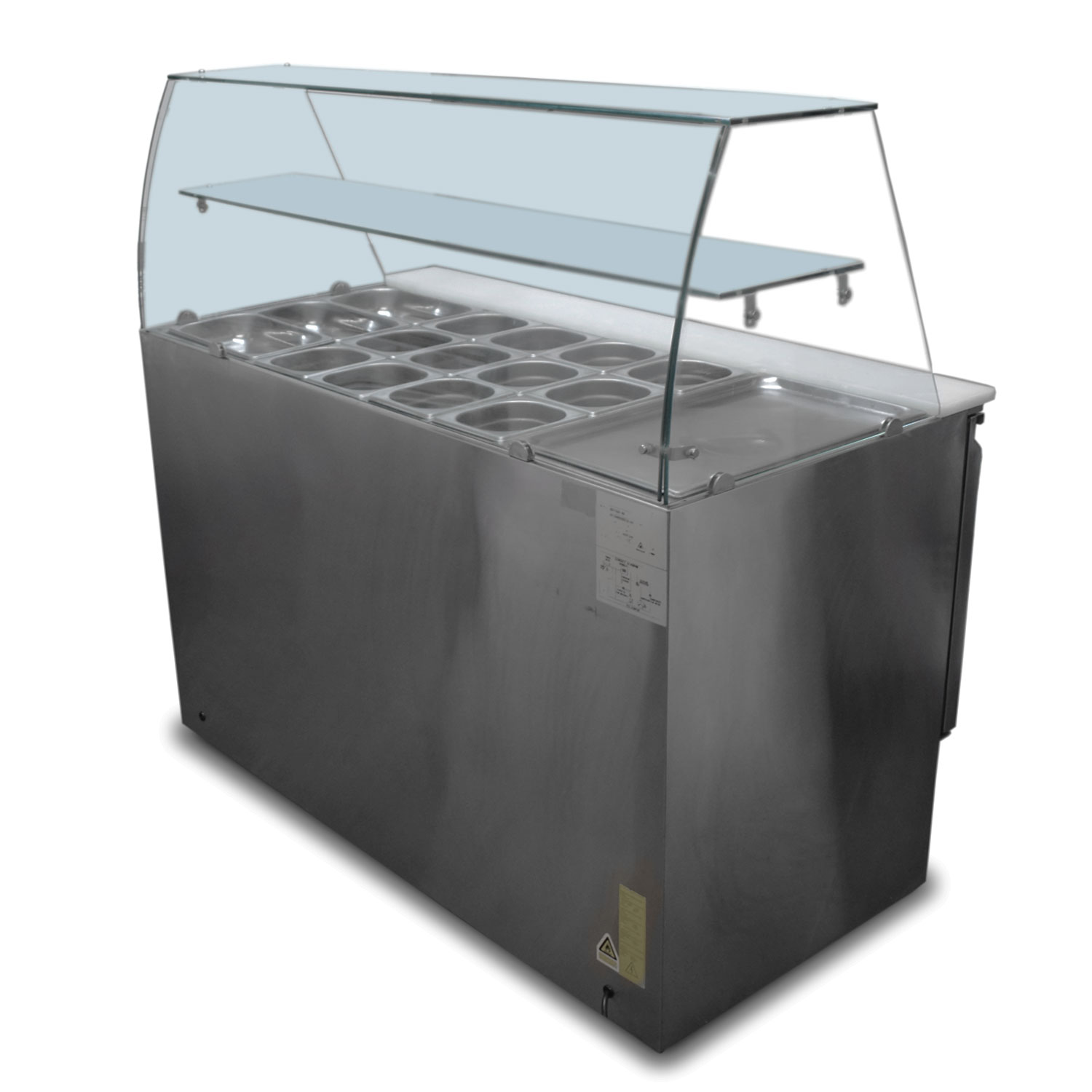 King 3 Door Glass Top Saladette Fridge – Red Hot Chilli Northwest Ltd