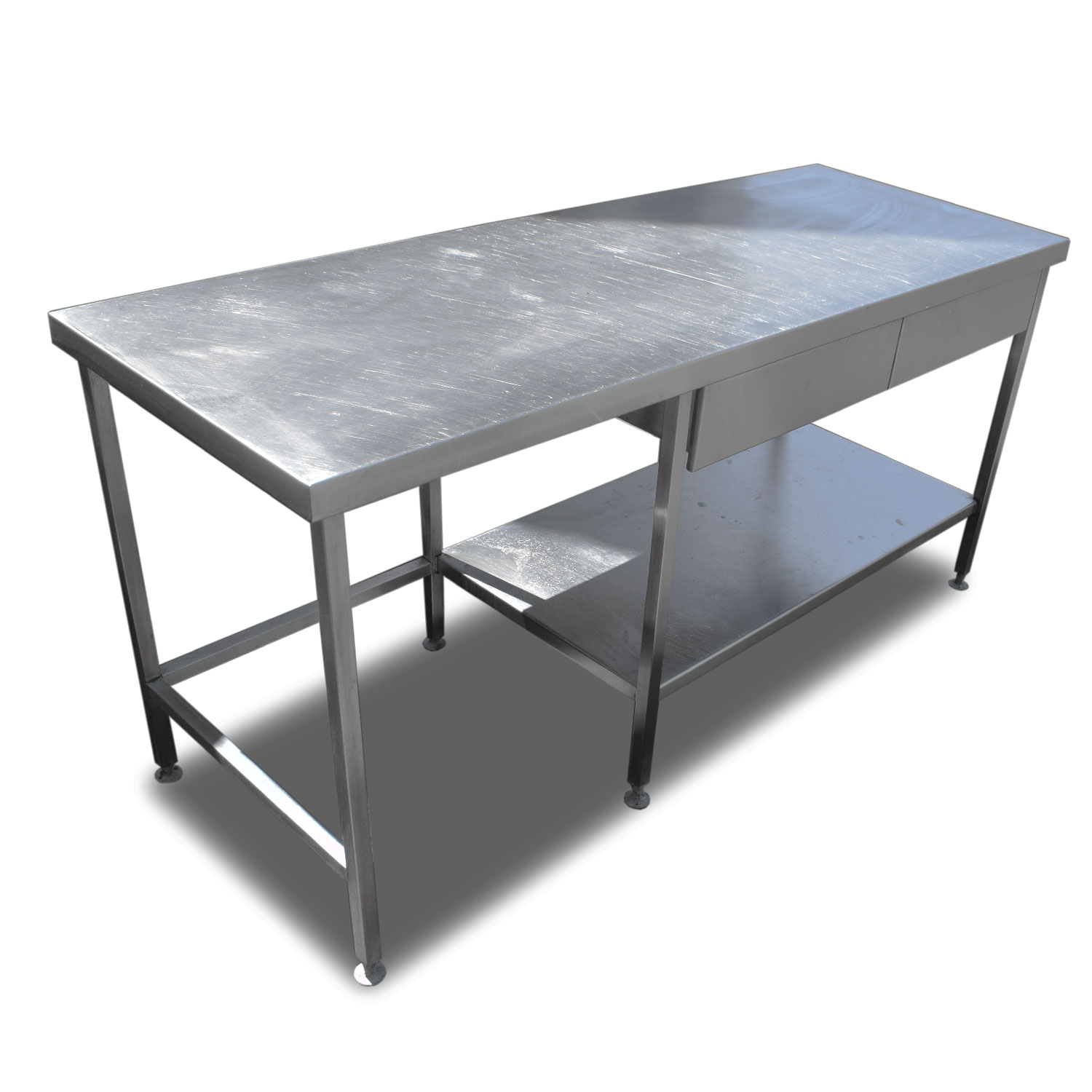 1.9m Stainless Steel Table With Drawers – Red Hot Chilli Northwest Ltd