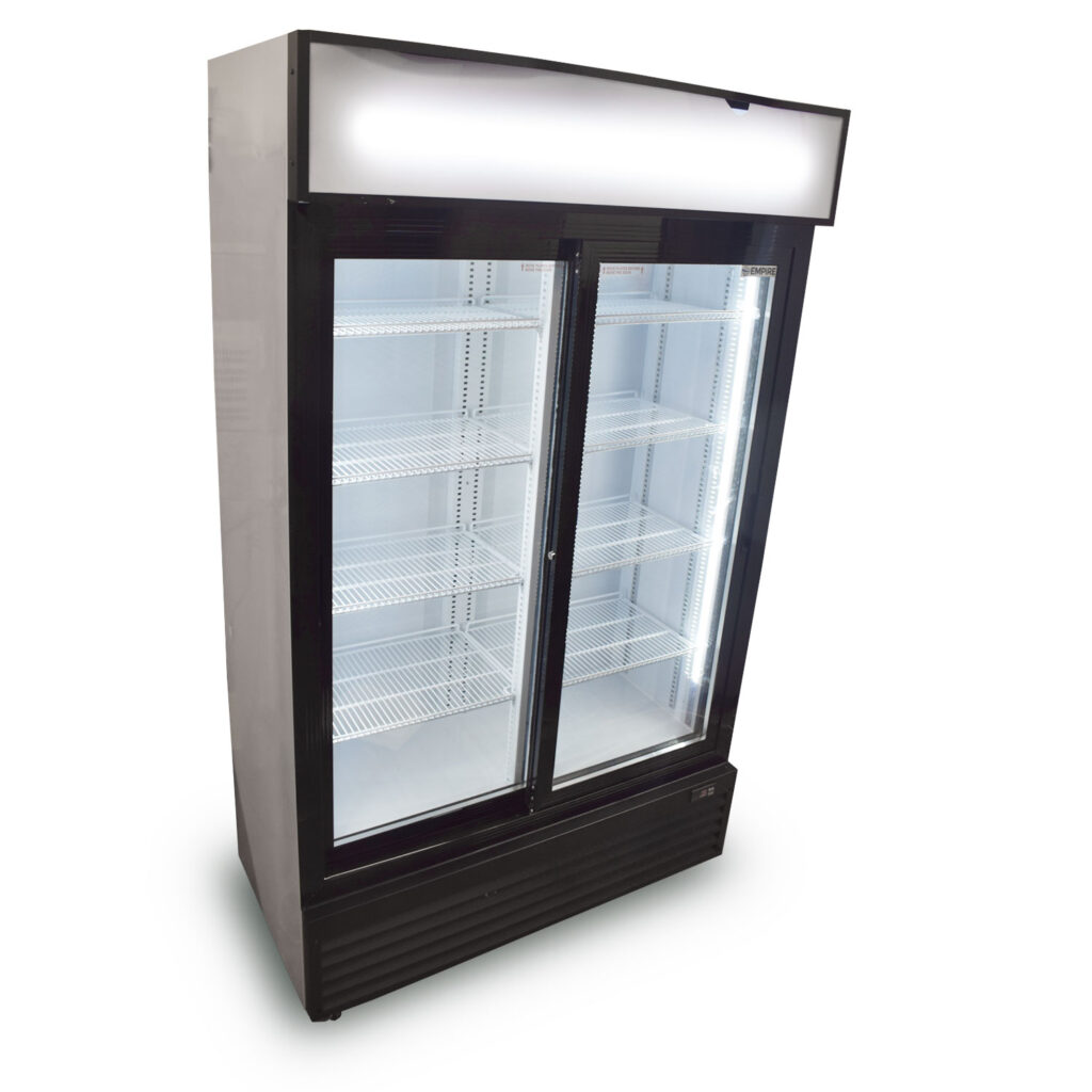 Empire Double Upright Display Fridge (B-GRADE) – Red Hot Chilli ...