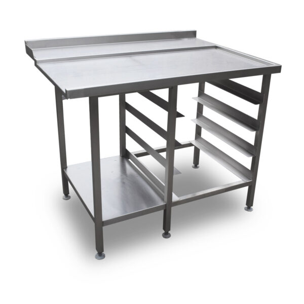 1.1m Stainless Steel Pass Through Dishwasher Table – Red Hot Chilli ...